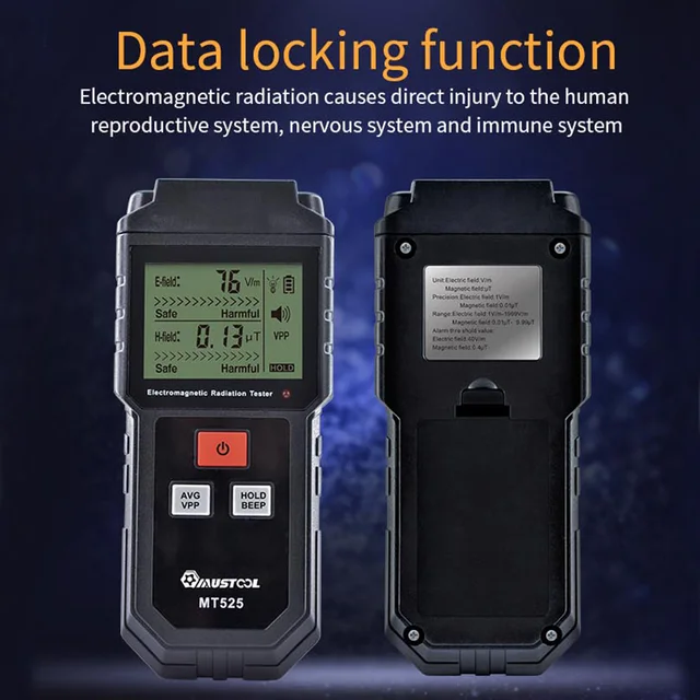 ET825 Handheld Digital Electromagnetic Radiation Tester Microwave ...