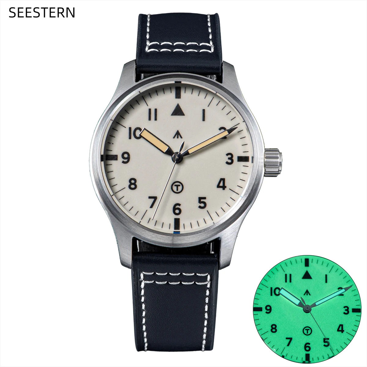 SEESTERN Watch Automatic Mechanical Wristwatches NH35 Movement Military ...