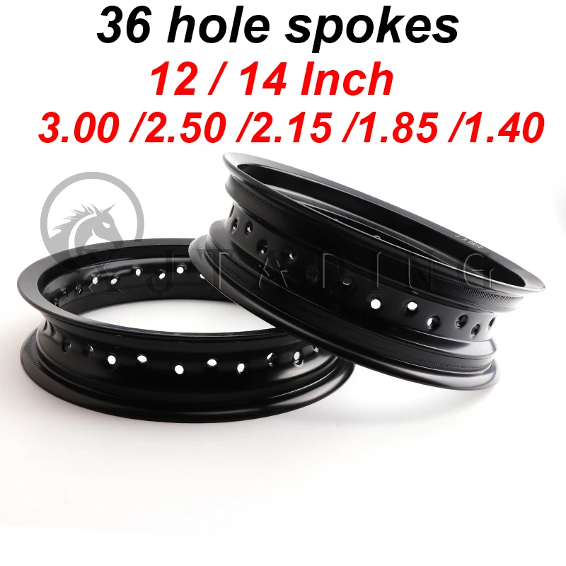 Motorcycle-36-Spokes-Holes-Front-rear-Wheels-12-14-inch-Aluminum-Alloy ...