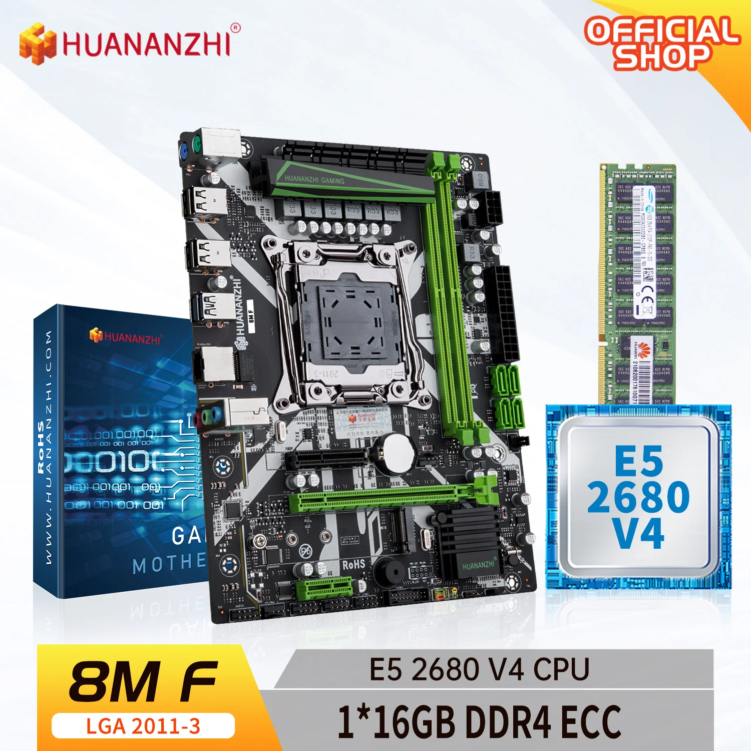 Conjunto de placas-mãe HUANANZHI X99, Xeon 8M F LGA 2011-3, Intel E5 ...