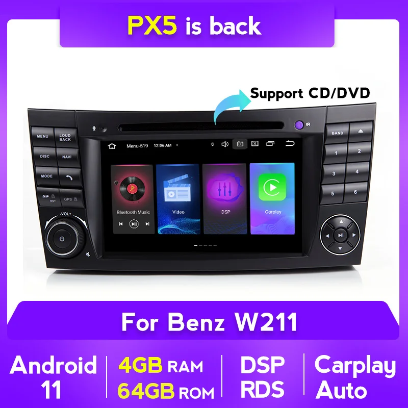 Android-11-Car-Multimedia-Navigation-Radio-For-Mercedes-Benz-E-Class ...