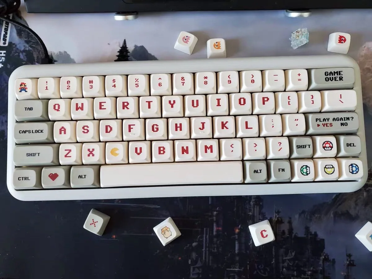GMK-Video-Game-Keycap-146-key-XDA-sublimation-PBT-keycap-Cherry-MX ...