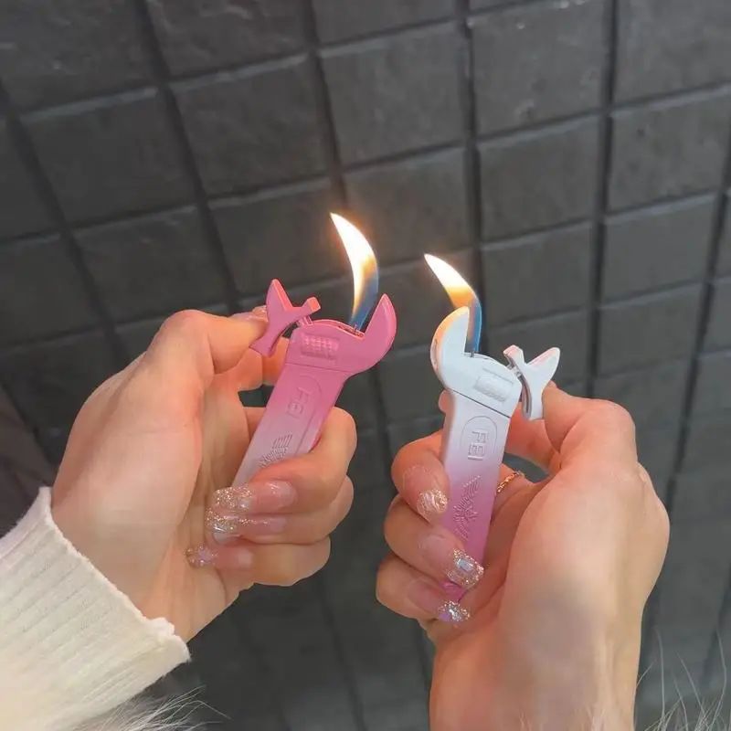 2024-New-Inflatable-Lighter-Butane-Torch-Cute-Mini-Pink-Metal-Lighter ...
