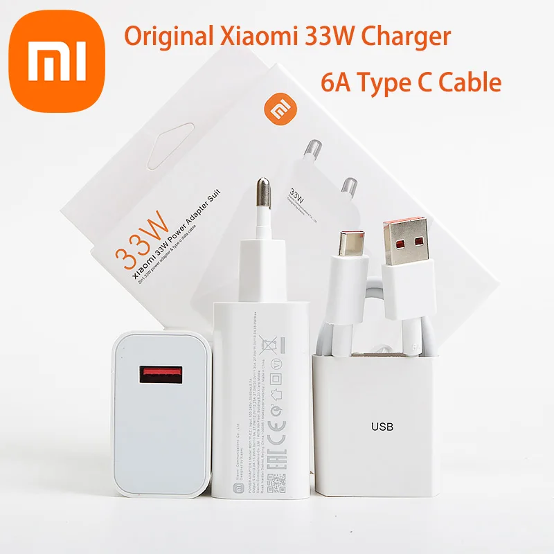 Original-Xiaomi-Charger-33W-EU-Turbo-Fast-Charging-Gan-Unit-Adapter-For ...