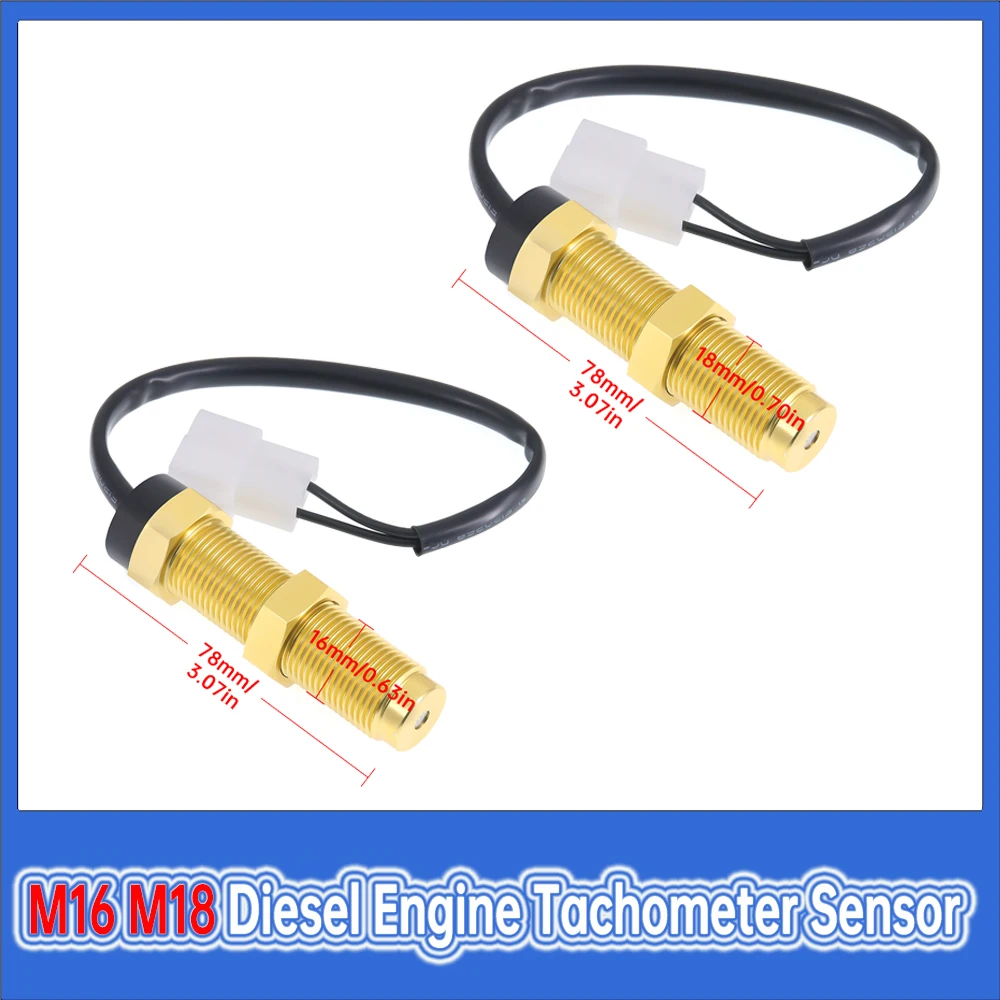 1-Pcs-Boat-Tachometer-Gauge-Sensor-M16-M18-Diesel-Engine-Tachometer ...