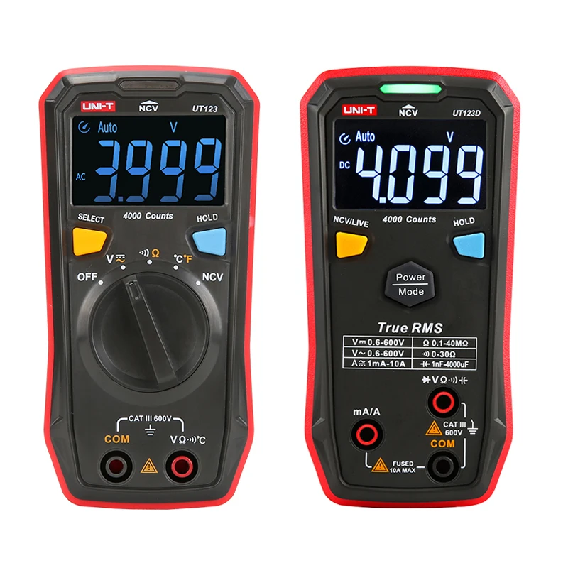 UNI T ut123 ut123d inteligente multímetro digital ac dc tensão detector ...