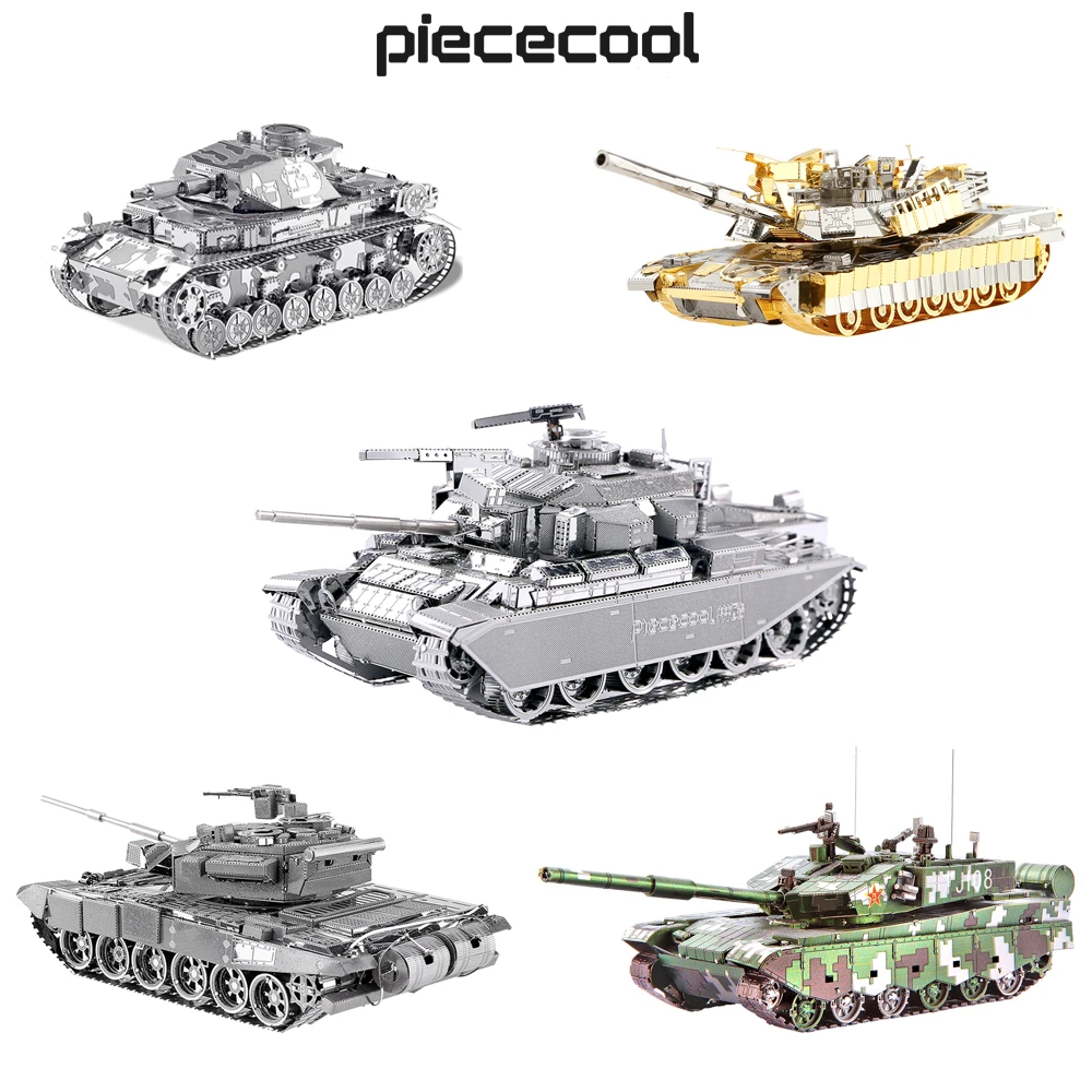 Piececool Model Building Kits Tank Assembly Model Kits 3d Puzzle Metal ...