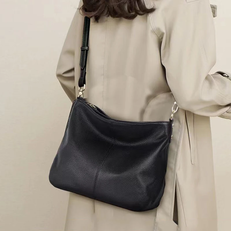 Aidrani-Bolso-de-mano-de-piel-de-vaca-para-mujer-bandolera-de-gran ...