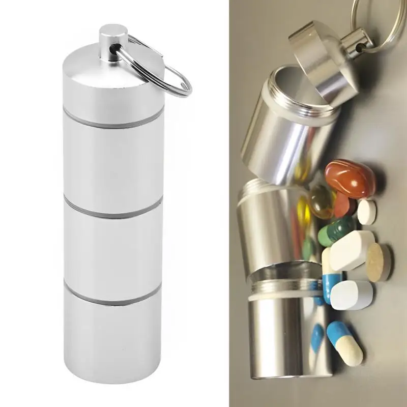 Capsule-Shape-Aluminum-Pill-Case-Delicate-Seal-Medicine-Organizer-Box ...