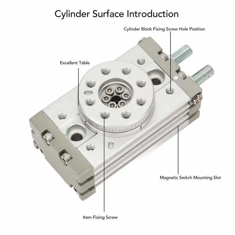 Rotary-Pneumatic-Air-Cylinder-0-190-Degree-Adjustable-Aluminum-Alloy ...