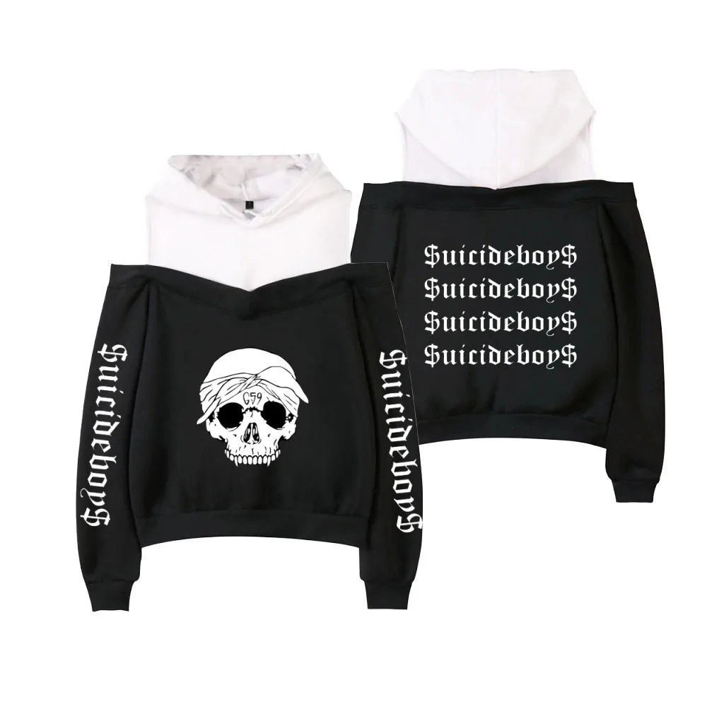 $ Uicideboy Sudadera con capucha para mujer, suéter con hombros ...