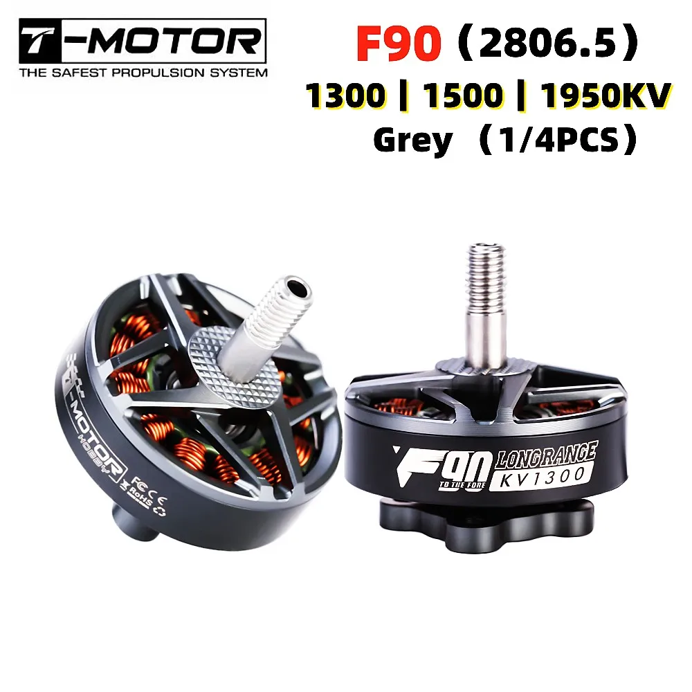 T-MOTOR F90 2806.5 1300KV 1500KV 1950KV 5-6S Long Range Brushless Motor ...