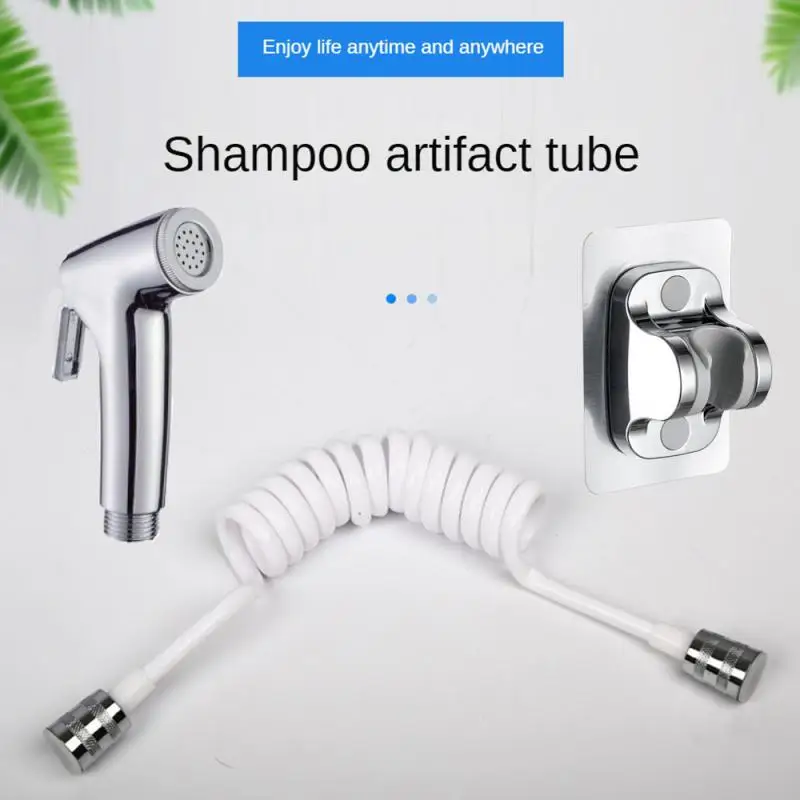 1-5-2-m-Plastic-Water-Toilet-Bidet-Sprayer-Flexible-Spring-Shower-head ...