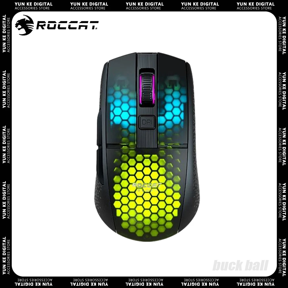 ROCCAT-Burst-Mouse-para-jogos-sem-fio-Aimo-Din-mico-RGB-Low-Delay-FPS ...