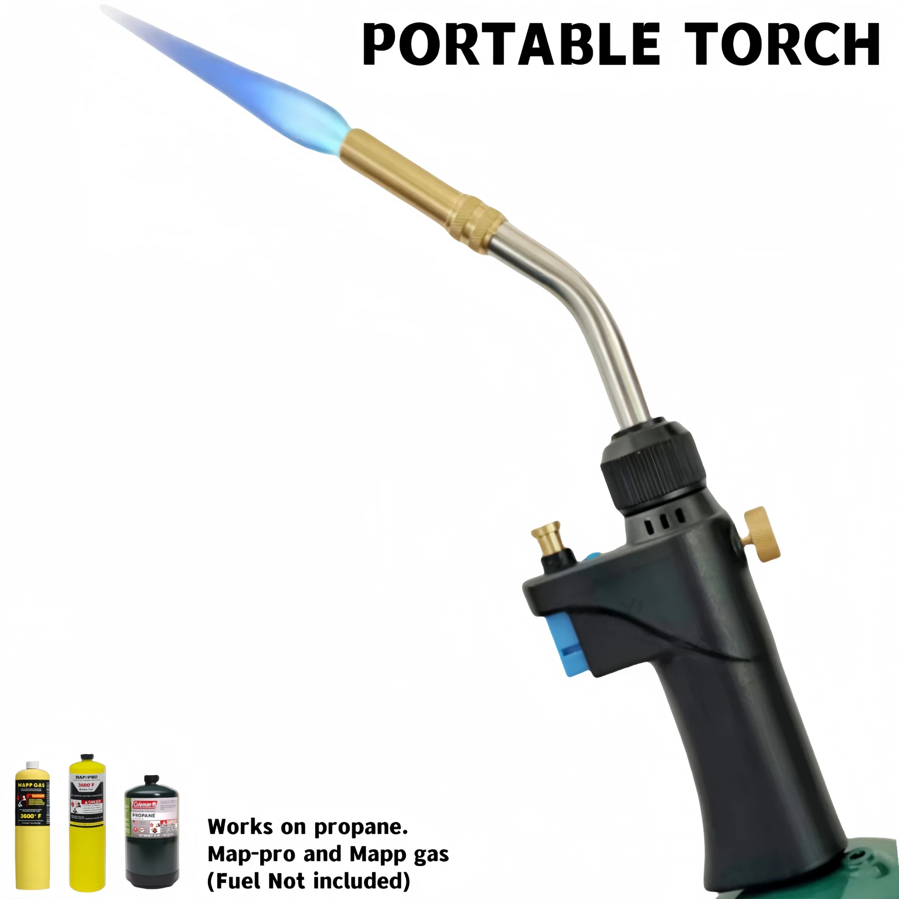 Propane-Torch-Head-Mapp-Map-Pro-Gas-Torch-Kit-Trigger-Start-Welding ...
