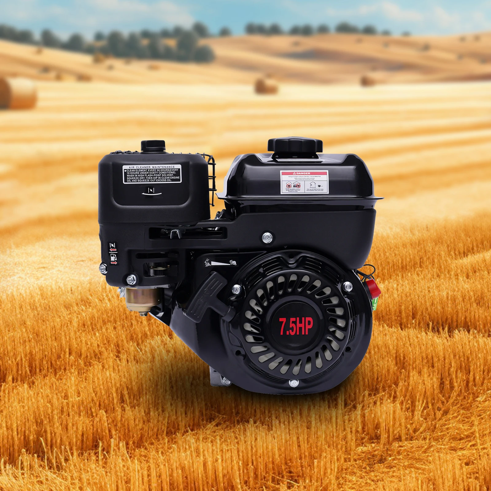 4-Stroke-7-5-HP-210CC-Petrol-Engine-OHV-Stationary-Motor-Kart-Engine ...