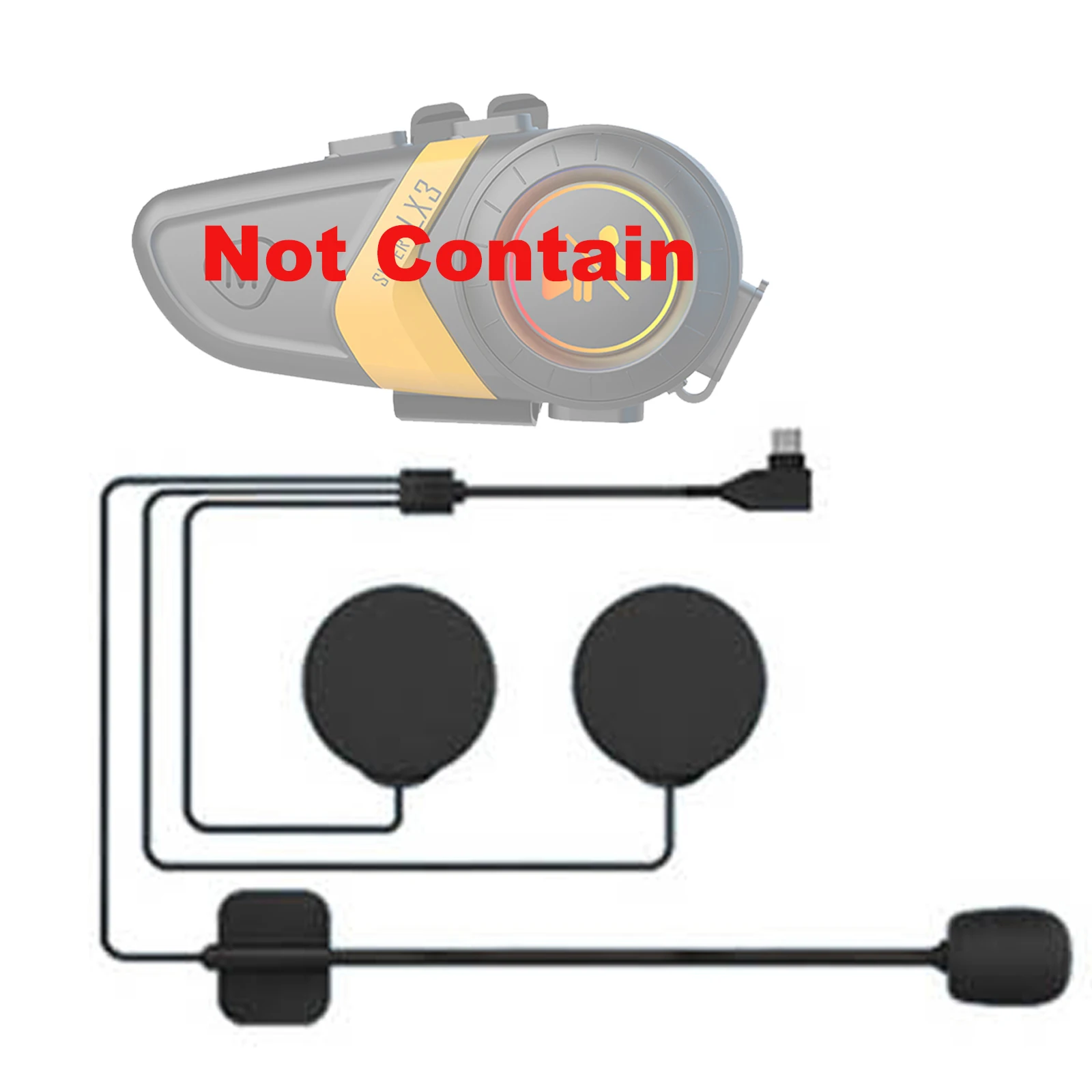 Type-c Wired Headset for LX3 Bluetooth Motorcycle Helemt Headset