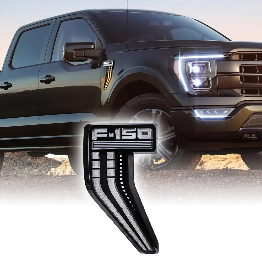 Led-Front-Fender-Side-Marker-Lights-For-Ford-F150-2021-Accessories-With ...
