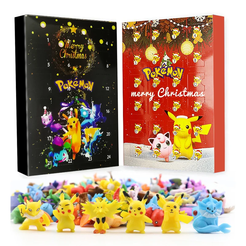 Pokemon advent calendar 2024 Halloween Christmas box Xmas Gift Kawaii ...