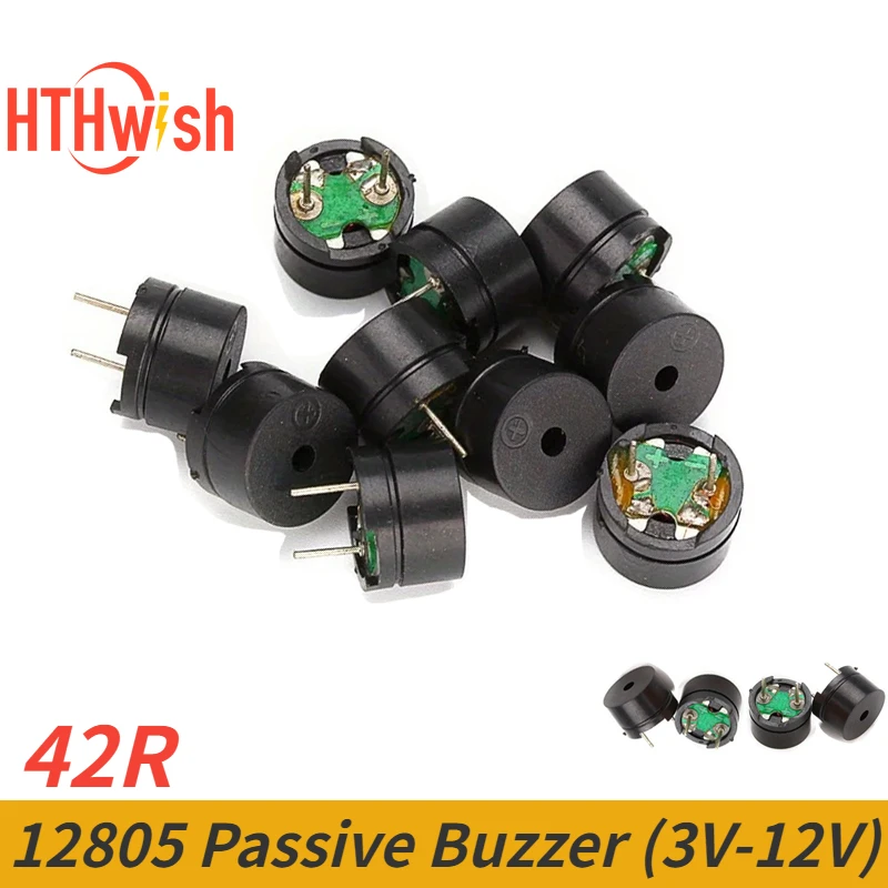 10-60pcs-12085-Passive-Buzzer-12MM-42R-Resistance-Mini-Piezo-Buzzers-Arduino-DIY-Electronic ...