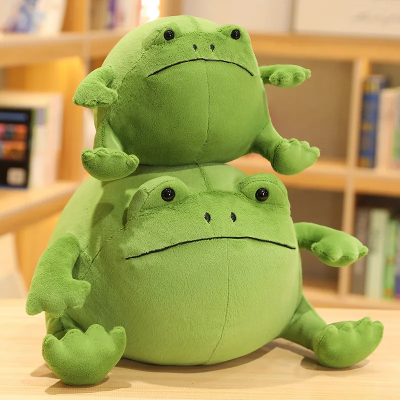 Kawaii-Ricky-Rain-Green-Frog-Plush-Toy-Super-Soft-Stuffed-Animal-Lovely ...