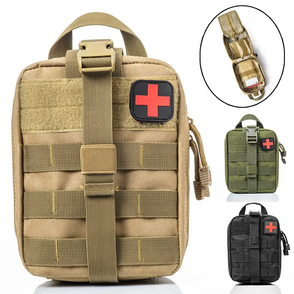 Survival-First-aid-Kit-Container-Travel-Oxford-Waterproof-Tactical ...