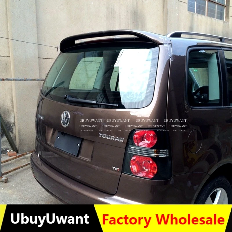 For-VW-Touran-SPOILER-High-Quality-ABS-Material-Car-Rear-Wing-Primer ...