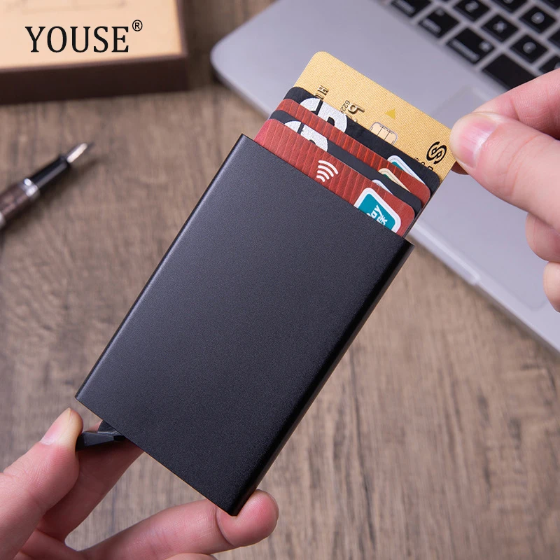 Slim-Aluminum-Wallet-With-Elasticity-Back-Pouch-ID-Credit-Card-Holder ...