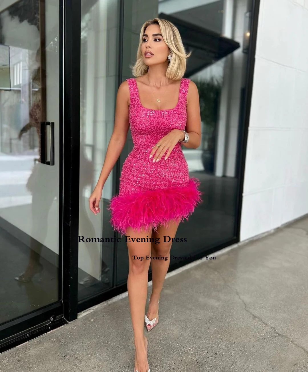Candy Pink Color Dress