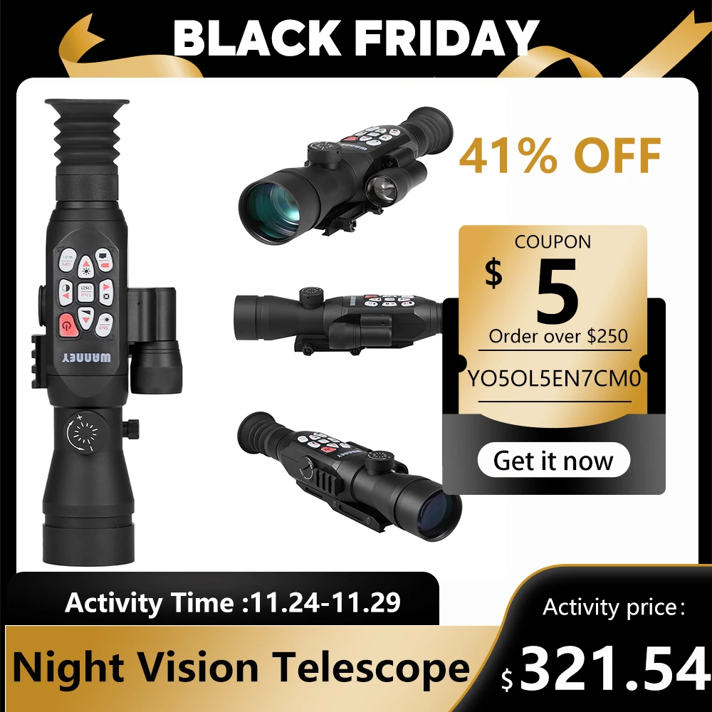 1080p Full Color Night Vision Telescope Monocular Nightshot Vision ...