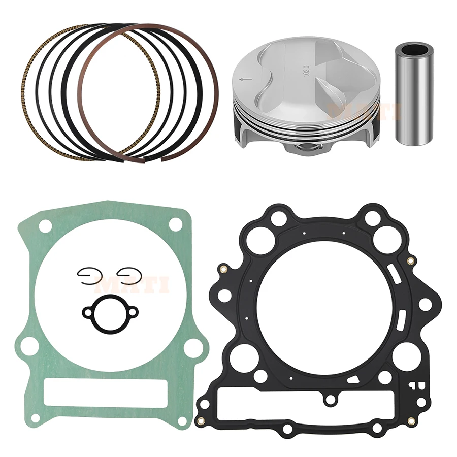 Top End Rubuild Kit Oversized 102mm Forged Piston For Yamha Grizzly ...