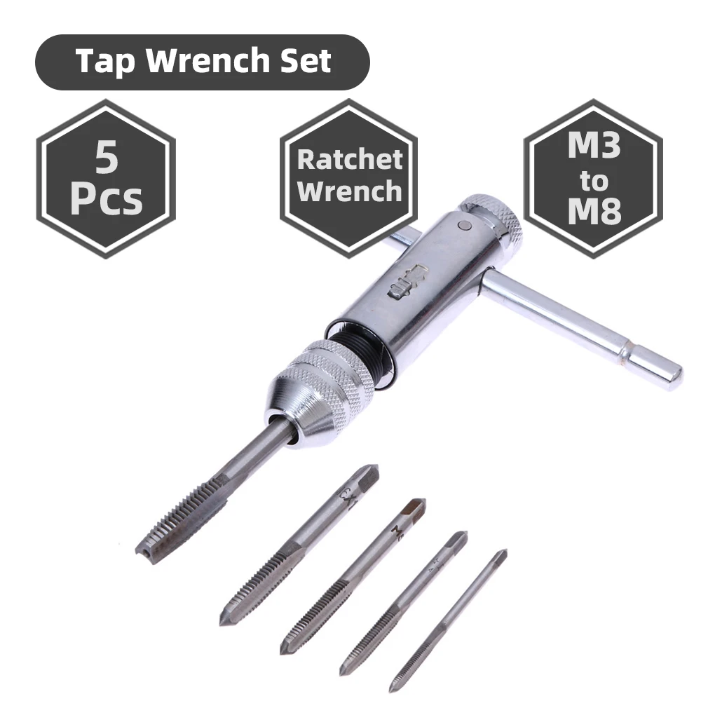 Metric-Tap-Wrench-Set-para-Metalworking-Metric-Thread-Drill-Metric ...