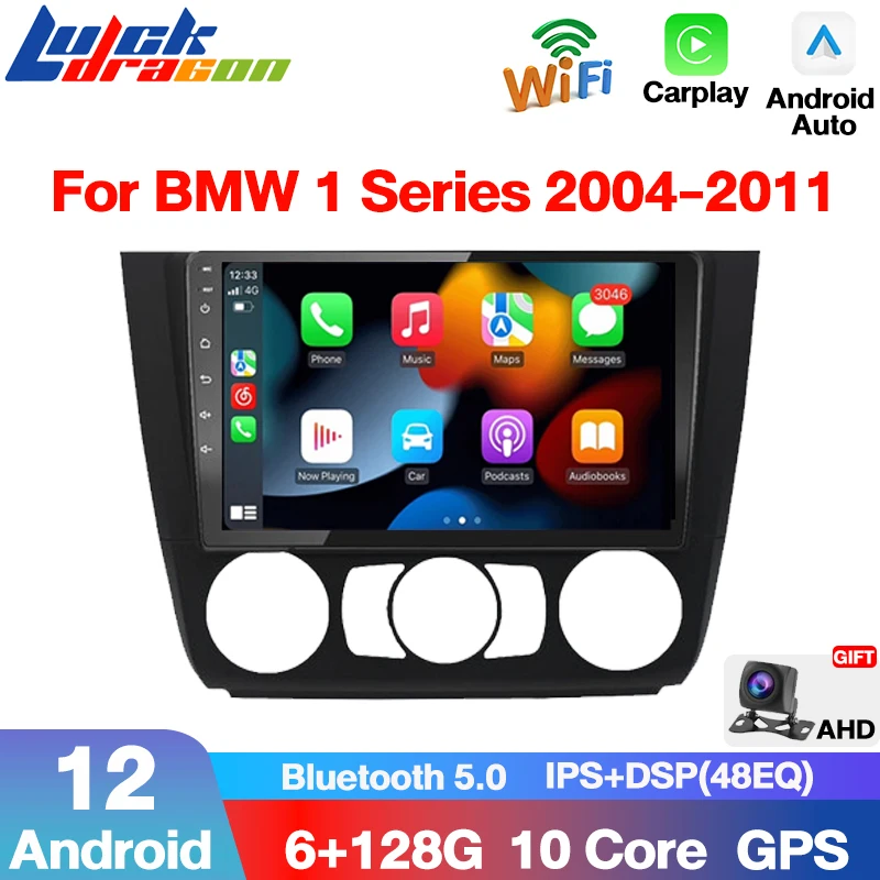 Carplay IPS Multimedia Serero Auto For BMW 1 Series E81 E82 E87 E88 AT 2004 2012 GPS DSP Android ...