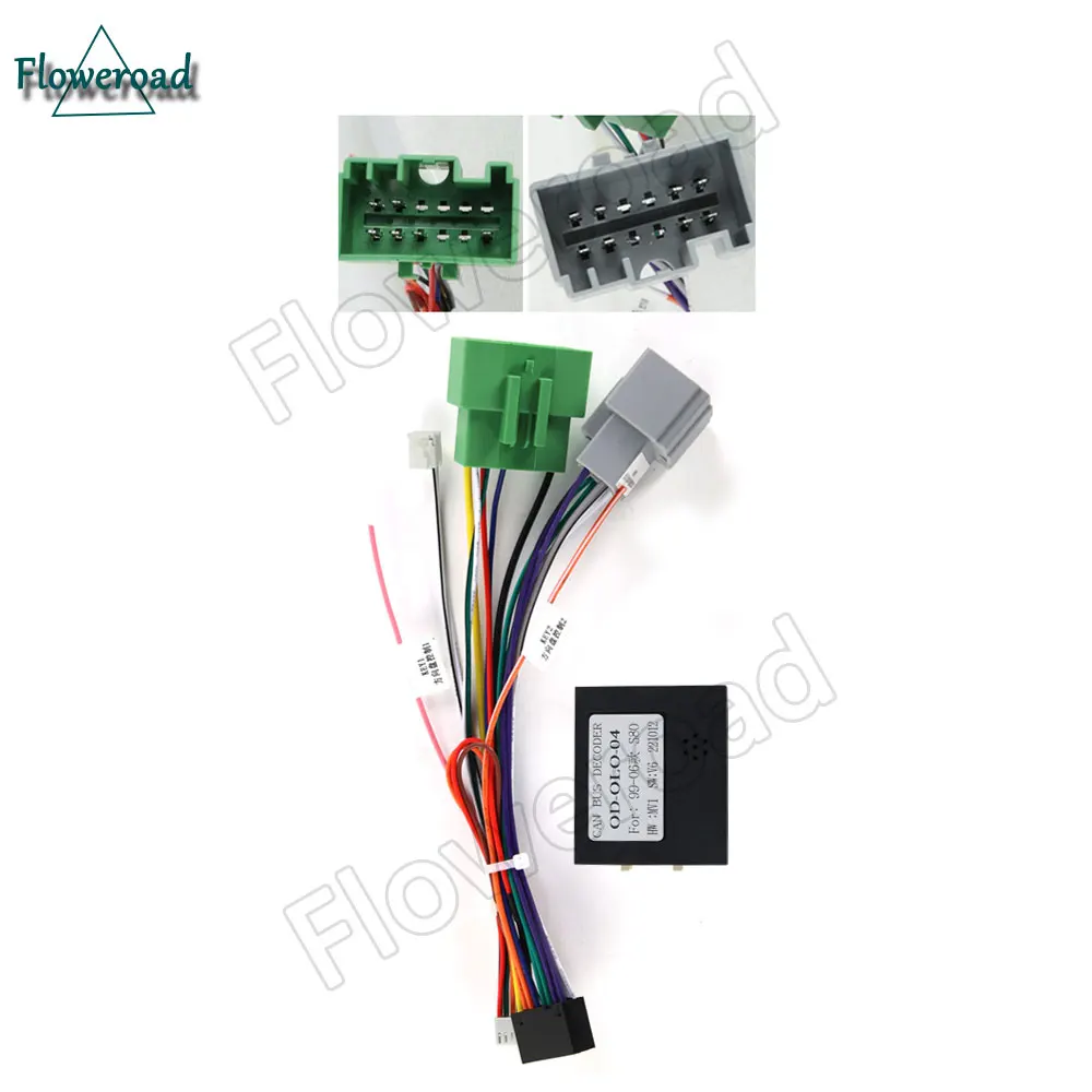 Cable de alimentación de Radio de coche y decodificador Canbus para ...