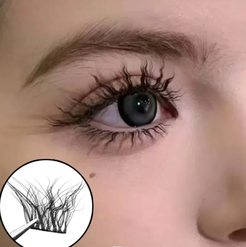 NEW-3D-Curled-False-Eyelashes-Funny-Cute-Fluffy-Wool-Curly-Cat-Eye ...