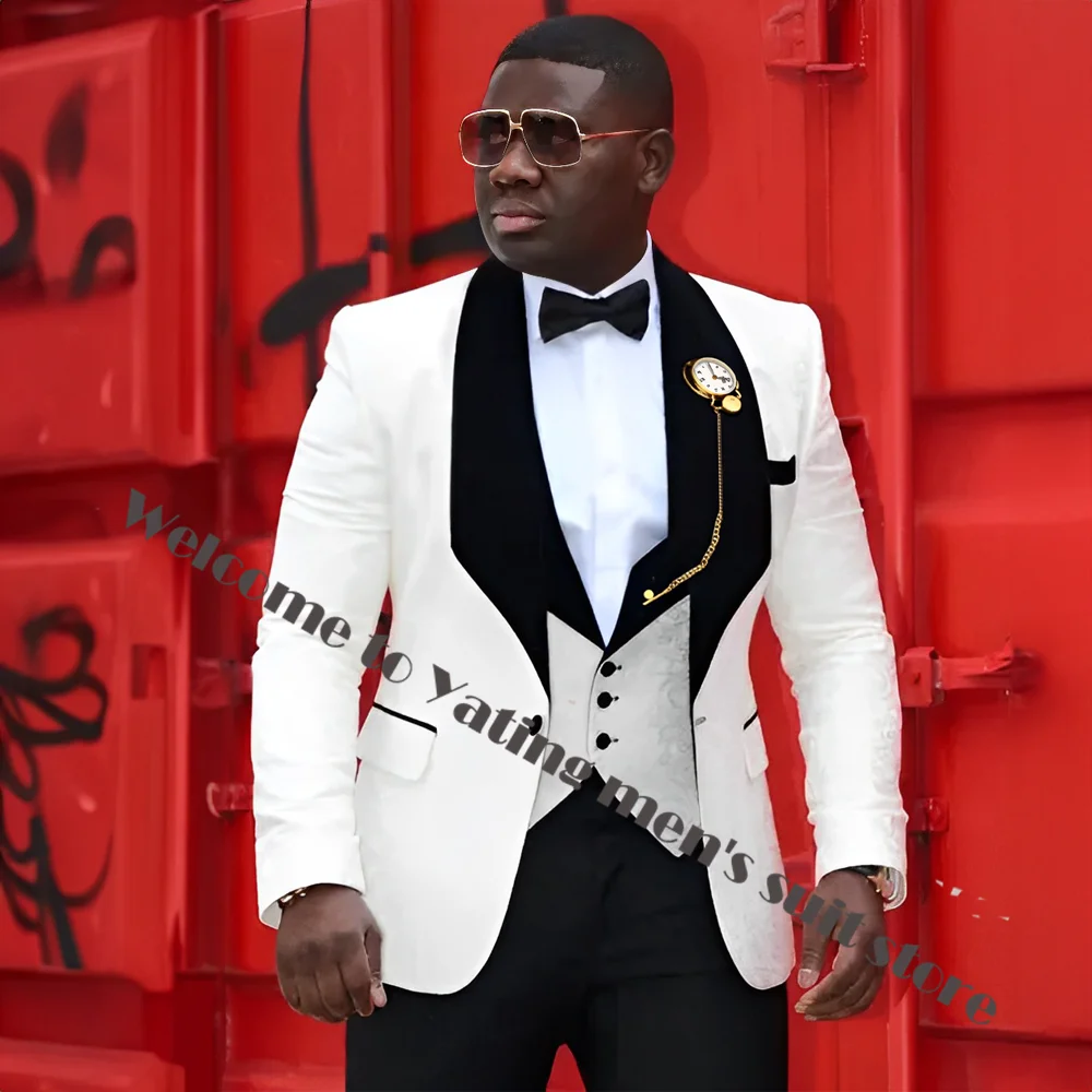 Smoking-masculino-para-noivo-um-bot-o-lapela-xale-melhores-ternos ...