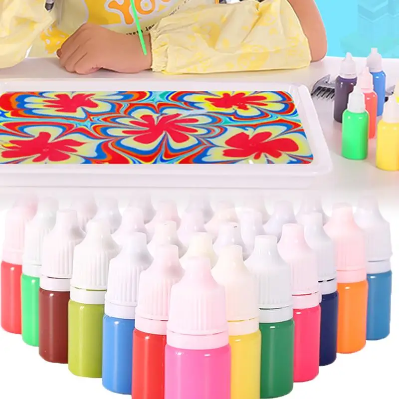 Water Marbling Painting 6ml Art Creative Paint Colors Water Drawing ...