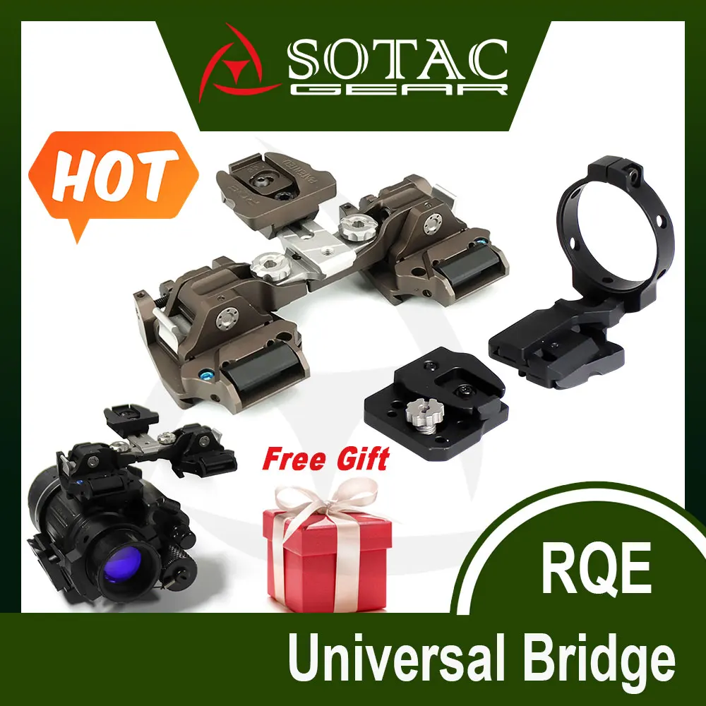 SOTAC-Tactical-2023-New-Universal-RQE-Dual-Bridges-NVG-Mount-PVS-14 ...