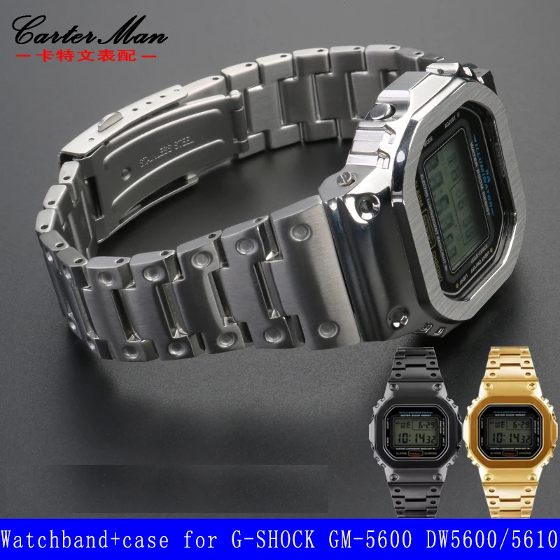 Watch-strap-and-case-for-G-SHOCK-Casio-small-block-GM-5600-DW5600-5610 ...
