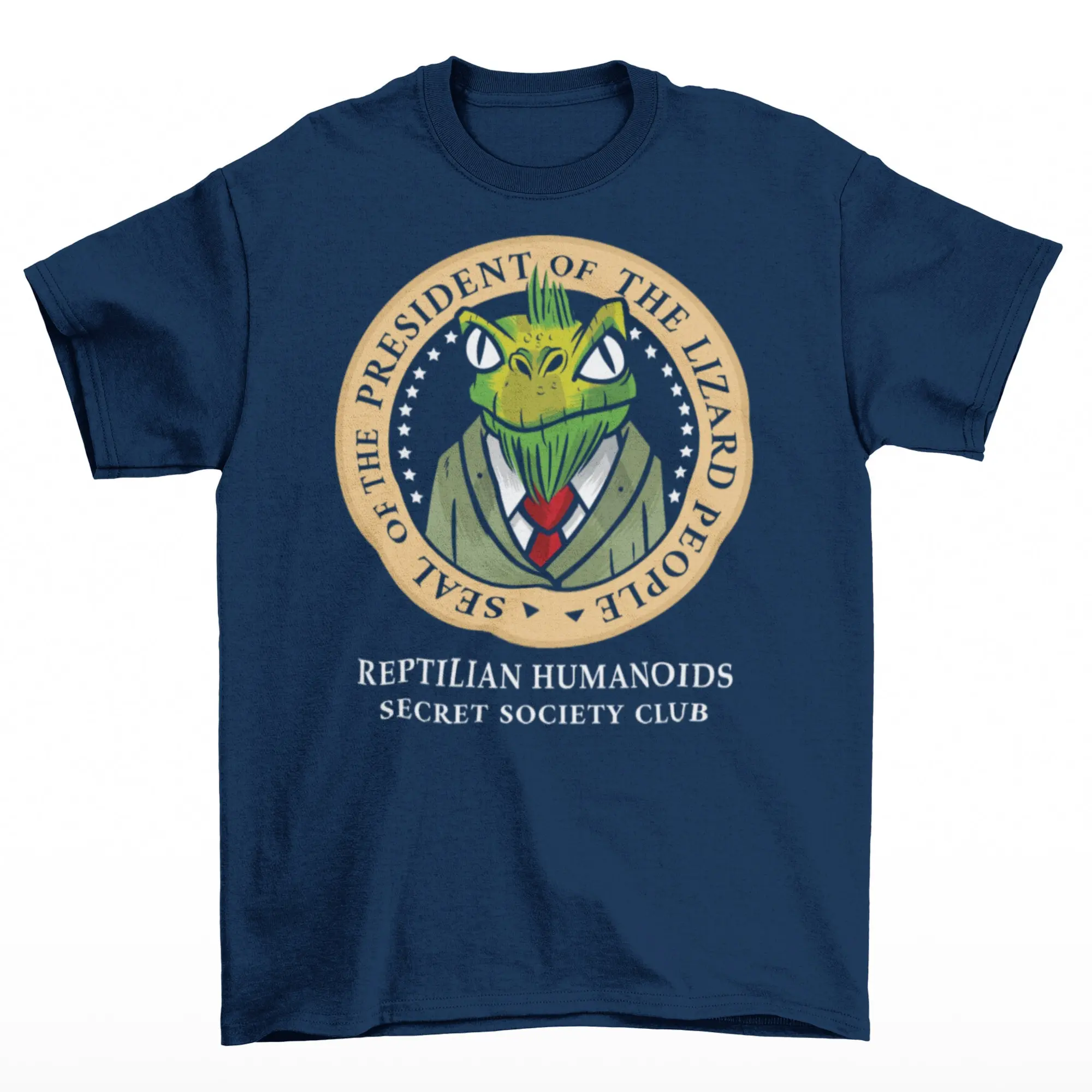 President-Of-The-Lizard-People-T-Shirt-Reptilian-Humanoid-Secret ...