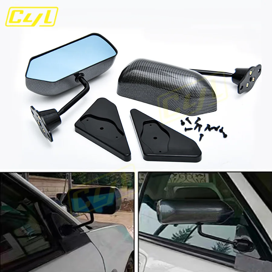 2pcs-Universal-Classic-F1-Style-Car-Side-Mirror-Rearview-Mirror-Carbon ...