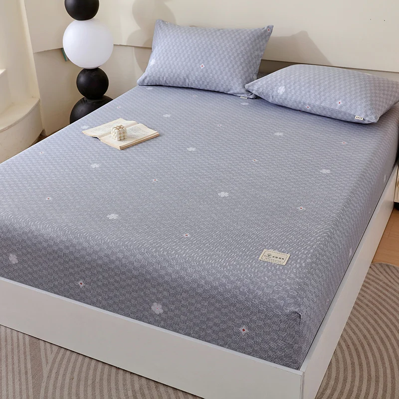 New-Printed-Bed-Sheet-With-Elastic-Single-Fitted-Sheets-Soaking-Wet-Air ...