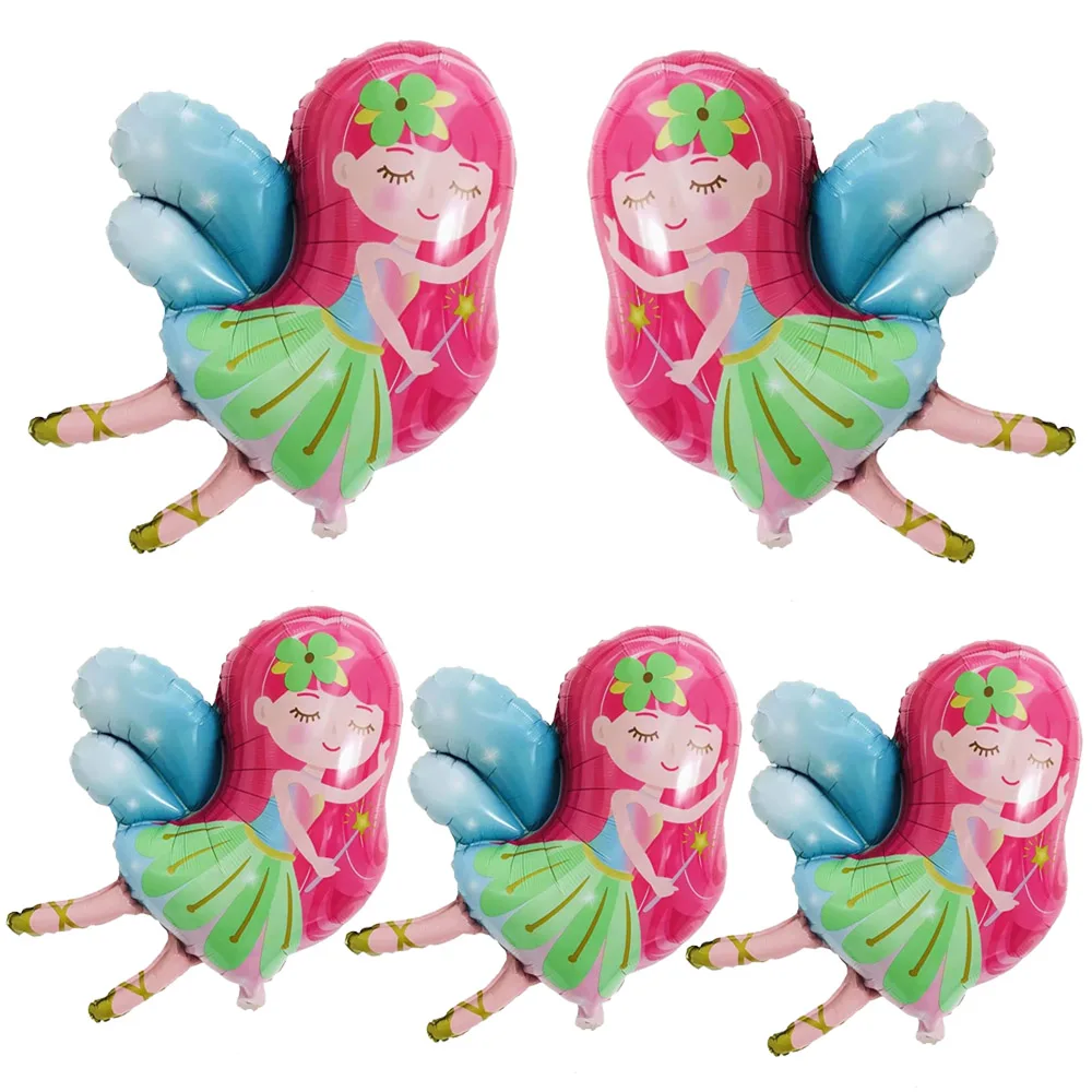 5pcs-Fairy-Foil-Balloon-Birthday-Party-Decorations-Balloons-Floral ...