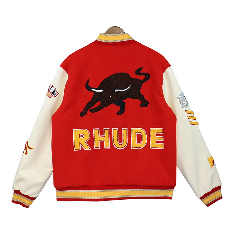 Autumn-Winter-Fashion-Patchwork-PU-Sleeves-Men-Women-1-1-Red-Rhude ...