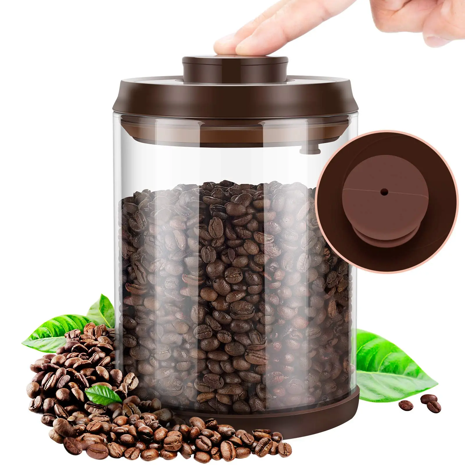 Coffee-Canister-Airtight-Storage-Coffee-Beans-Container-Large-Glass-Jar ...