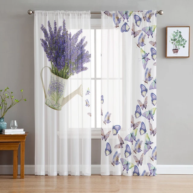 Sheer Lavender Curtains