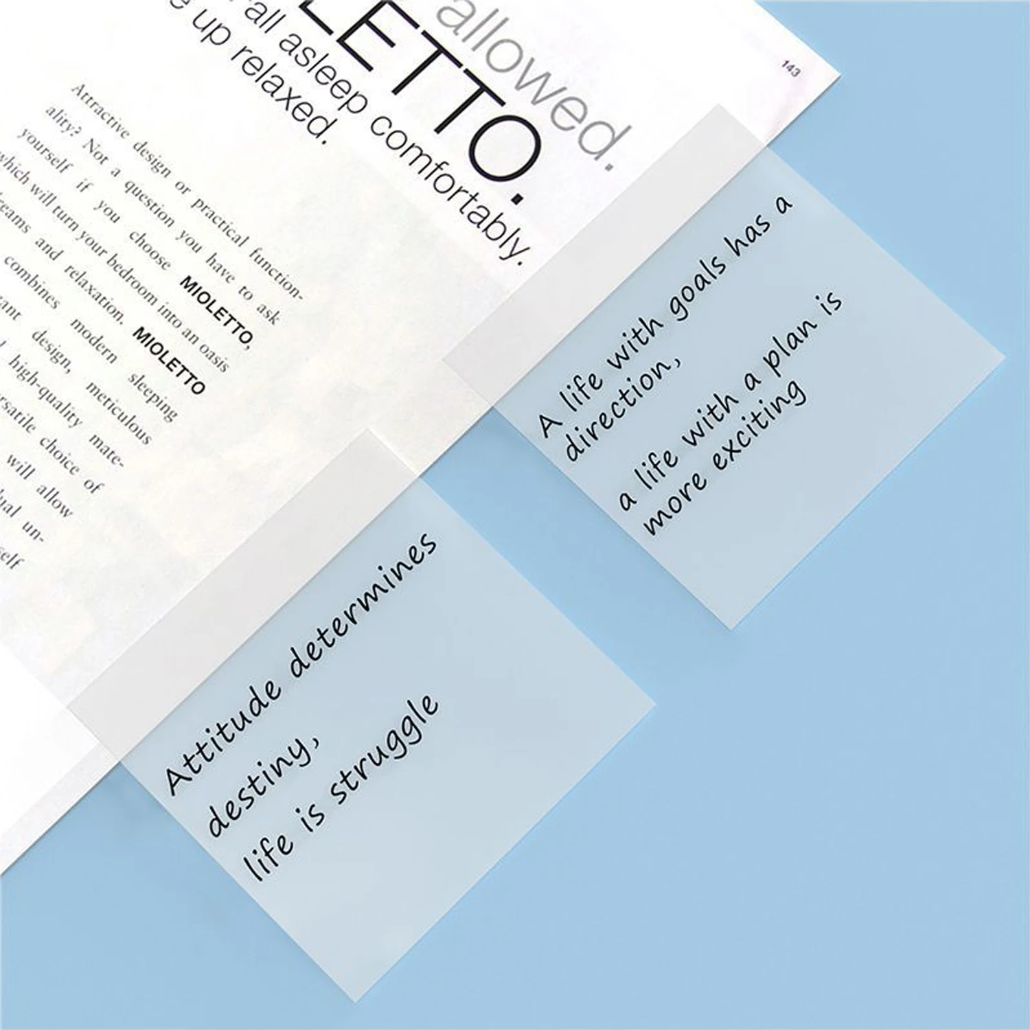 50-Sheets-Transparent-Sticky-Notes-Waterproof-Posted-It-See-Through ...