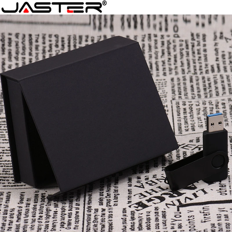 Jaster Usb Flash Drive Free Custom Logo Black White Swivel Otg With Box ...