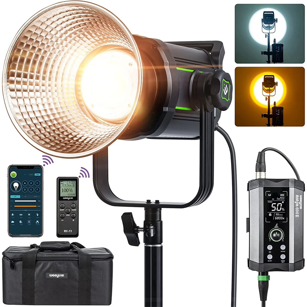 Bi-Color LED Video Light Bluetooth COB LED Light Continuous Light 150W ...