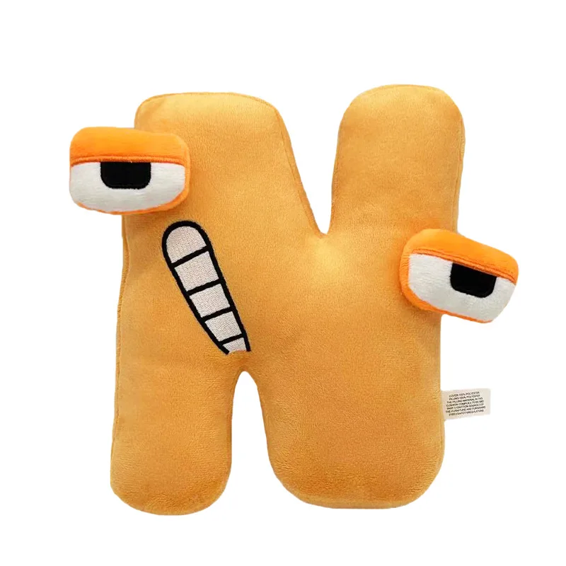 Alphabet Lore Plush Toys Anime Doll Kawaii 26 English Letters Stuffed ...